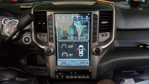 Dodge Ram 2019 - 2023 12.1" Vertical Screen Android Radio Tesla Style ...